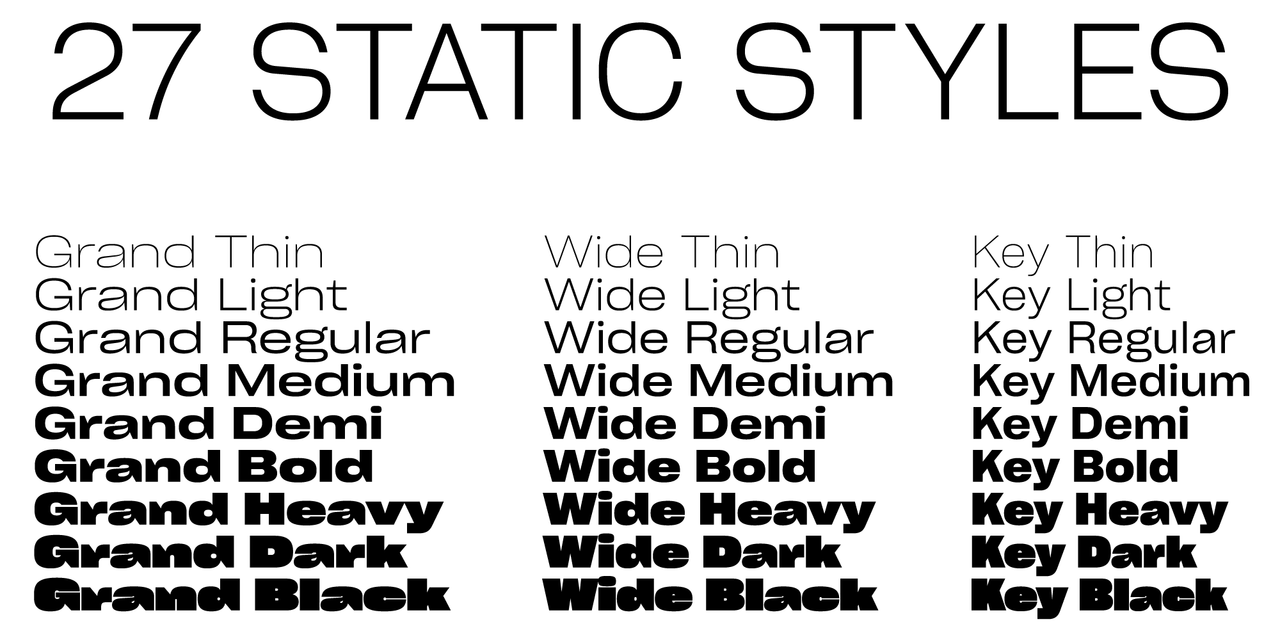 CY Grotesk Full Variable Font Family – 9 Flexible Weights for Creatives ...