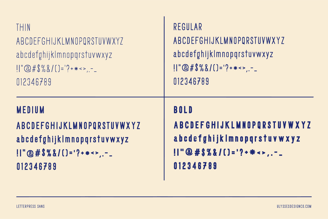 Letterpress Sans Font—Vintage Sans-Serif Typeface for Timeless Designs ...