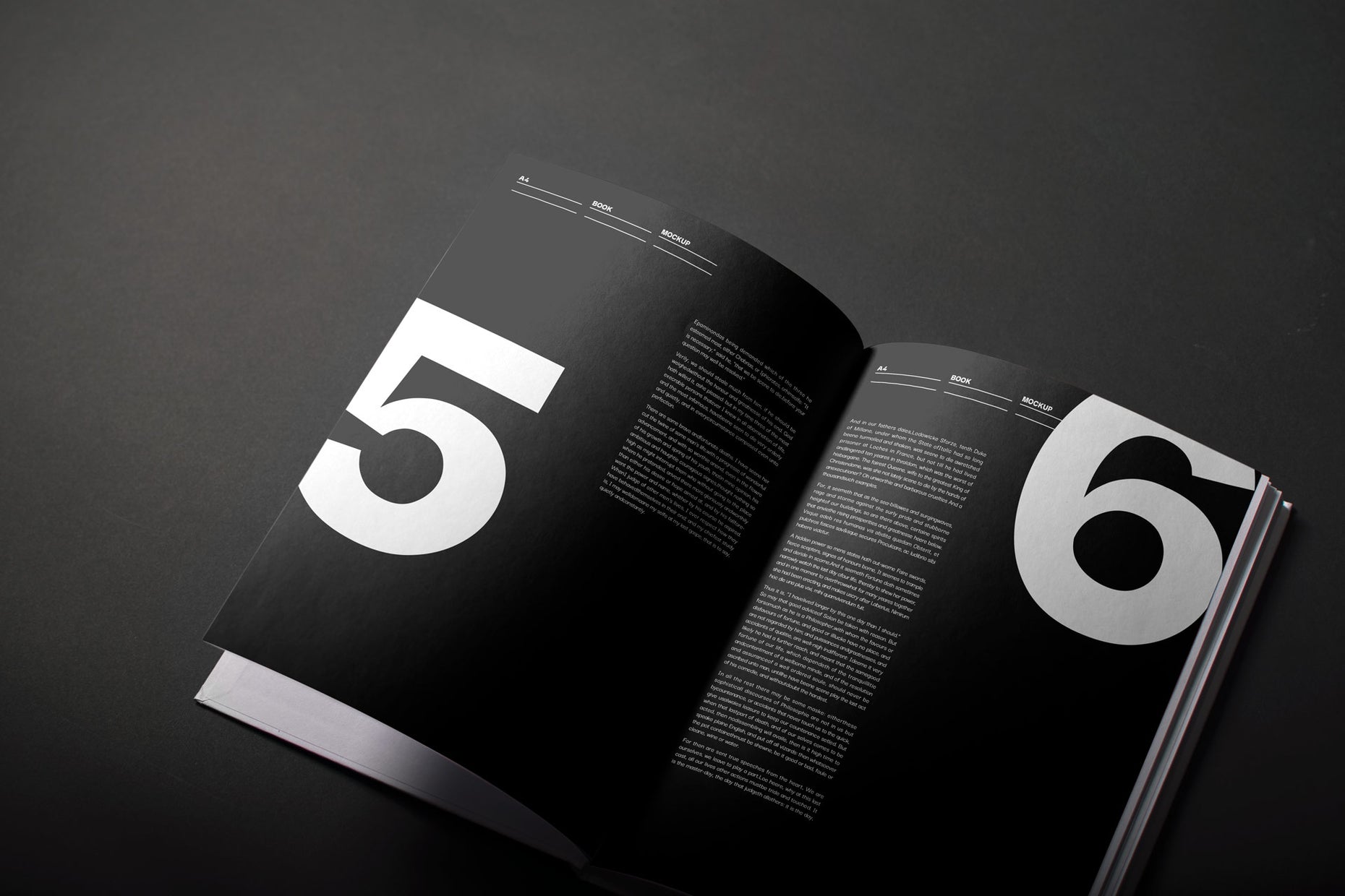 A4 Hardcover Book Mockup | Realistic Book Cover Design PSD – House of ...