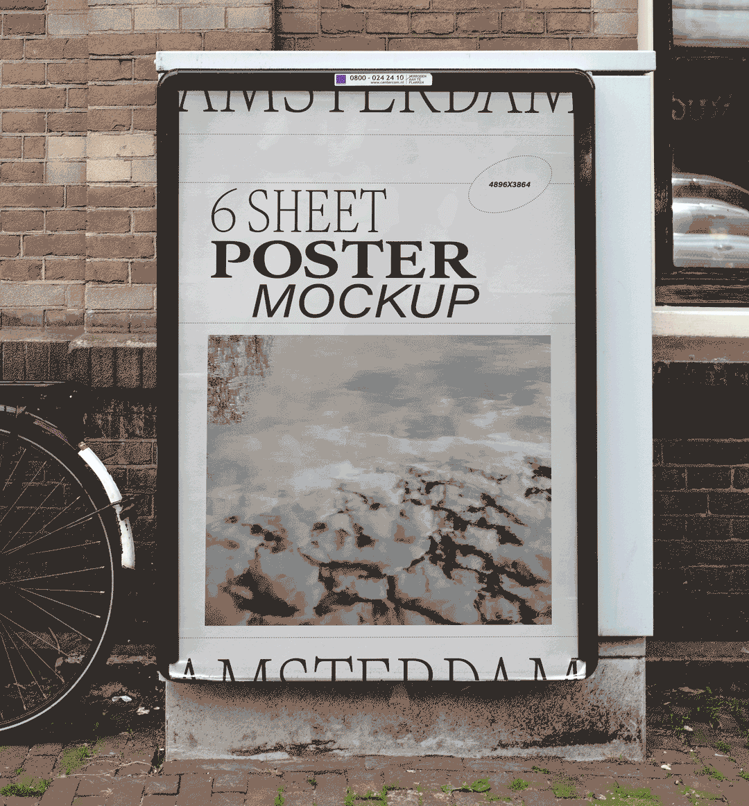 Outdoor 6-Sheet Poster Mockup | Realistic Billboard Display PSD – House ...